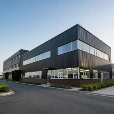 China Electronic Manufacturing Workshop Prefab Steel Frame Workshop Custom Size for Manufacturing Plant Expansion Lightweight Steel Frame for sale