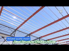 custom modern steel frame house , high strength metal chicken house