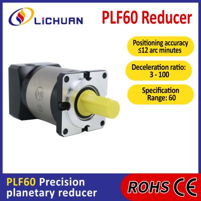 China Lichuan Planetary Reducer Gearbox 10 to 1 10:1 PLF60 60mm Frame Size High Precision High Torque for sale