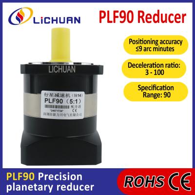 China Lichuan Planetary Reducer Gearbox 40 to 1 40:1 PLF90 90mm Frame Size High Precision High Torque for sale