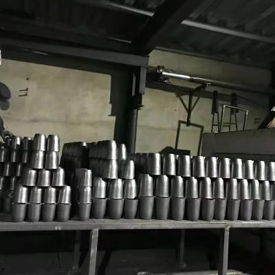 China small size graphite crucible using for HBI-Hot Briquetted Iron, precious metal melting for sale