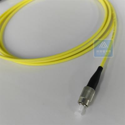 China Armored Simplex Fiber Patch Cord Jumper 5m FC 3.0mm Yellow LSZH ODN B2ca for sale