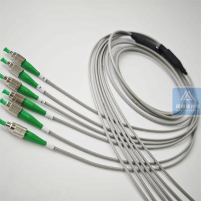 China Grey Armored Fiber Patch Cord Lc Apc FC APC 6F Patch Jumper for sale