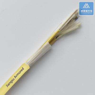 China 48 Core Single Mode Fiber Optic Cable Yellow LSZH 6.5mm Branch Fiber Cable Data Center for sale