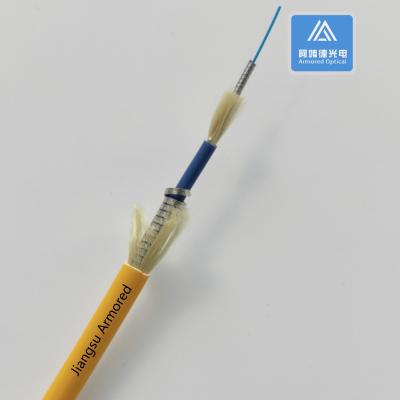 중국 심플렉스 SM 장갑 섬유 케이블 오렌지 PVC 마이크로 장갑 섬유 케이블 6.5mm FTTH 설치류 저항 판매용