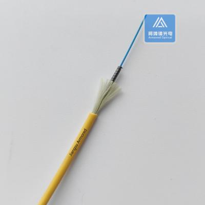 Cina Cable di fibra blindata a spirale di 3,0 mm giallo LSZH resistente ai roditori FTTH in vendita