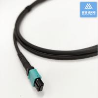 Quality 12 Cores Spiral Armored MPO Fiber Patch Cord Housing 5.0mm LSZH Jacket Rodent for sale