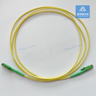China Simplex SM E2000-E2000-2M Fiber Patch Cord 2.8mm Yellow LSZH Patch Cable Assembly for sale