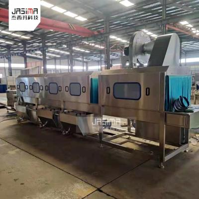 China Automatic Commercial Plastic Pallet Basket Crate Tunnel Washer Turnover Basket Cleaning Washing Machine for sale
