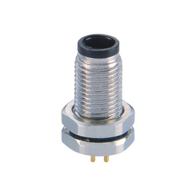 China IP67 / IP68 M5 Connector Male 4 Pin PCB Type Front Fastened For Electric Bike for sale