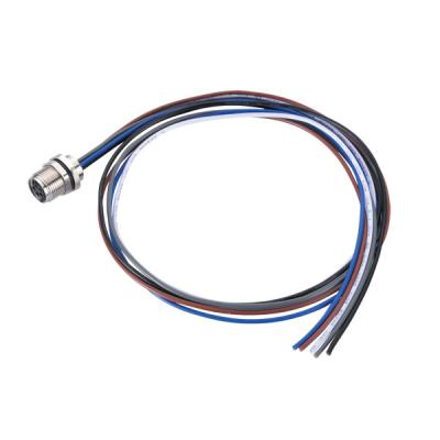 China 4 Pin Waterproof Connector For Process Control , Female M8 Electrical Connector for sale