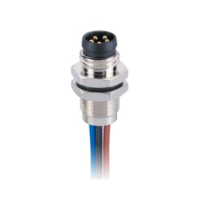 China Waterproof 4 Pin M8 Connector , Industrial Electrical Connectors For Logistic Devices for sale