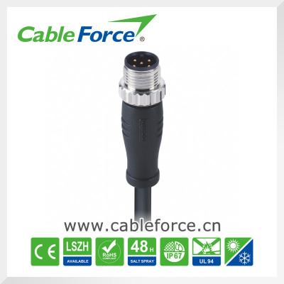 China M12 5 pin male connector , Waterproof Sma Bulkhead Connector With CNC Screw for sale