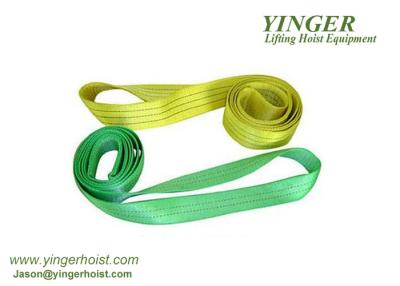 China Choker Round Nylon Lifting Slings , Crane Lifting Slings Disperse Dye Treatment for sale