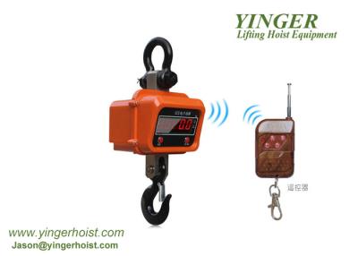 China Wireless Crane Scale Battery Power Supply Metal Housings digital hanging weighing scale overhead crane scales for sale