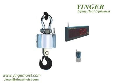 China High Accuracy Crane Hook Weighing Scale , Industrial Crane Scale Built In Printer digital hanging weight scale galvanize for sale