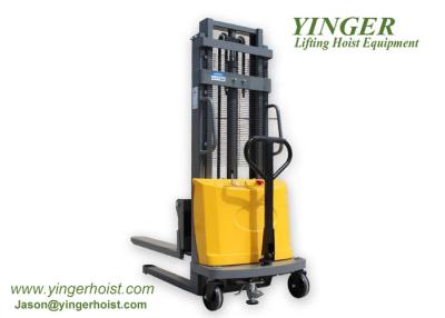China Semi Electric Hydraulic Pallet Jack , Hydraulic Pallet Stacker DC Motor Power Source stainless steel pallet truck pallet for sale