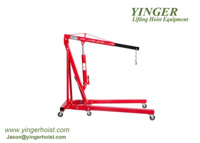 China 2 Ton Mobile Pickup Truck Crane Hand Operation Rotation Type Resistance To Shock folding engine crane folding shop crane for sale