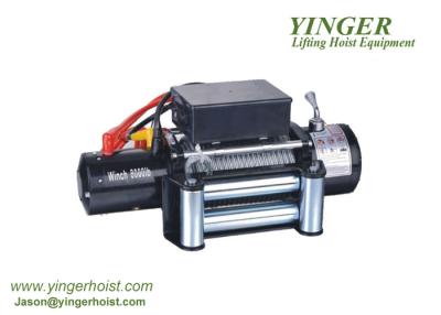 China 8000lbs Heavy Duty Electric  Winch , Electric Hoist Lifting Winch Full Steel Gears miniature electric winch wire rope for sale