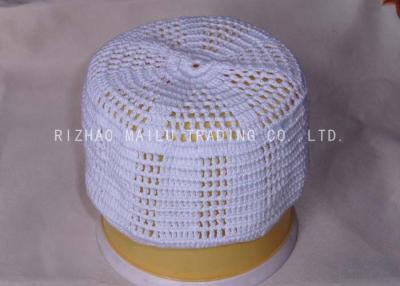 Cina Il cotone bianco lavora all'uncinetto il cappello dell'inverno, cappucci islamici tricottati classici di preghiera in vendita