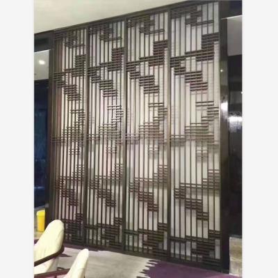 China Multi-Functional Stainless Steel Room Divider Partition Wall Decoration Background Panel for sale