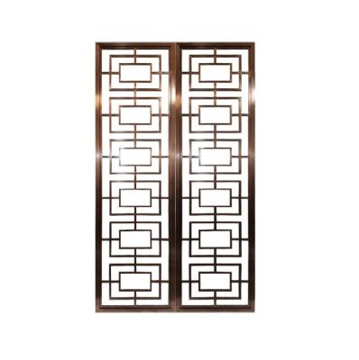 China Customized Chinese style decorative metal screen panels room divider screen for sale