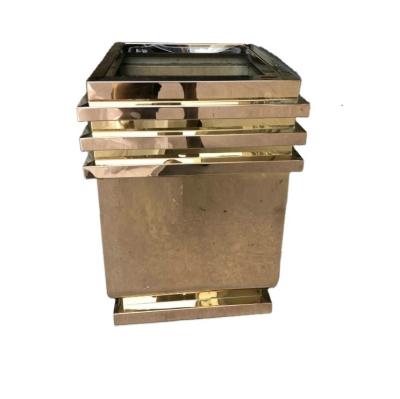 China Urban garden decorative metal planters flower pot for sale