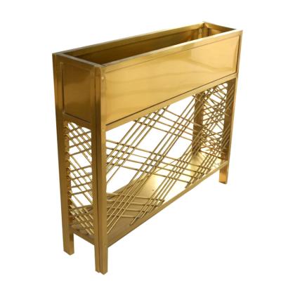 China Large size chrome titanium rectangle flower pot for garden for sale