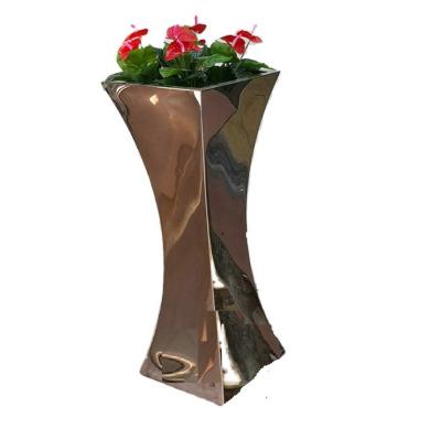 China Metal pots flower indoor luxury hotel lobby planters for sale