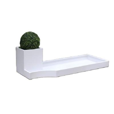 China Special shape painting galvanized steel flower planters pots for sale