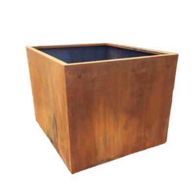 China Garden Decoration Corten Steel Planters Box Large Outdoor for sale