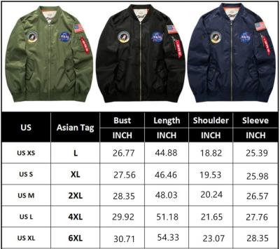 Cina Giacca da corsa da aviatore Ma1 Giacca da corsa da aviatore Cotton Marea invernale Giacca da uomo da esercito in vendita