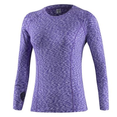 Cina Pullover donna maniche lunghe T-shirt da ginnastica Camicie da corsa casual Bluse top in vendita