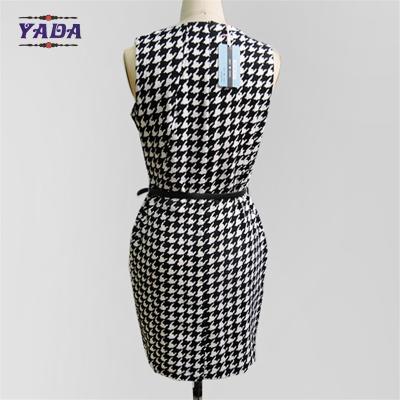 Cina Abito da ufficio da donna di alta qualità con stampa di piccoli uccelli estiva casual slim fashion made in China in vendita