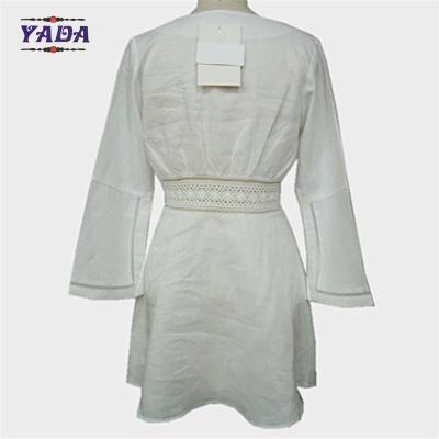 Cina Nuovo stile bianco nazionale manica lunga abito leggero casual 2018 abiti di moda abiti estivi per donne in vendita