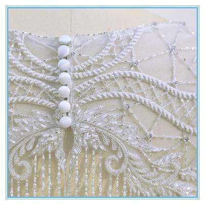Cina Blusone da sposa in stile elegante, ricamo da sposa con perline, top da sposa e top in vendita. in vendita