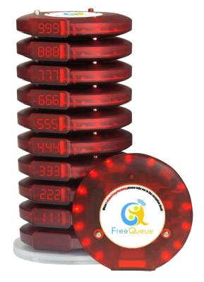 중국 무선 장거리 레스토랑 전기 리모컨 진동기 코스터 페이퍼를 호출 게스트 주문을 받아 판매용