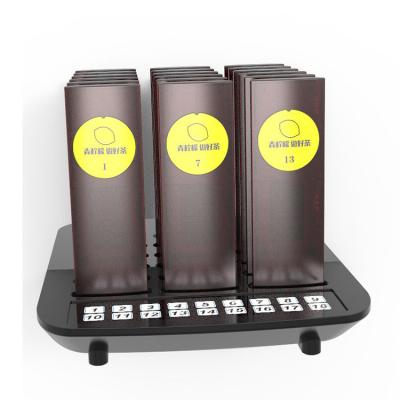 China wireless keyboard transmitter with 18 coaster pagers for waiter calling customer waiting in queue for sale