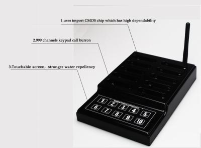 China wholesale price fast food restaurant equipment wireless service coaster pager with vibrate sound flash alert for sale