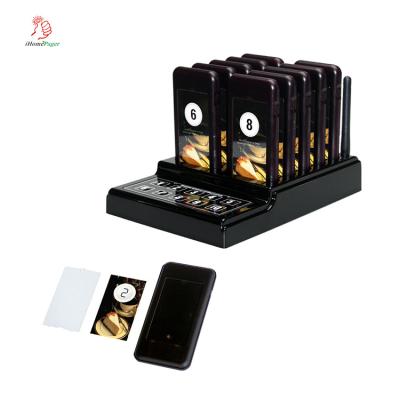 China Sistema de pager sem fio de longa distância de linha de espera de chamada de montanha-russa com frequência 433.92MHZ para restaurante e café à venda