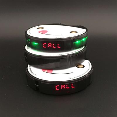 China FM totalmente à prova d'água hóspede vibratório restaurante sem fio coaster pager com KPI para combinar com o sistema POS à venda