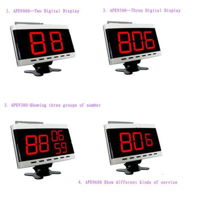 China Mittlere Größe Wirtschafts 3 Gruppen Anrufnummer Anzeige Monitor des Service Anrufsystems zu verkaufen