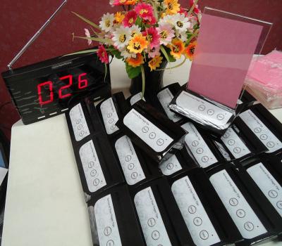 중국 광고 또는 테이블 번호 폴더와 함께 무선 저렴한 레스토랑 테이블 상위 호출 벨 판매용