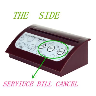 중국 광고 또는 테이블 번호 폴더와 함께 무선 저렴한 레스토랑 테이블 상위 호출 벨 판매용