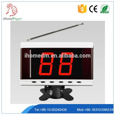 Chine Vente à chaud 433Mhz système de sonnette d'appel de serveur système d'appel de numéro avec affichage LED à vendre