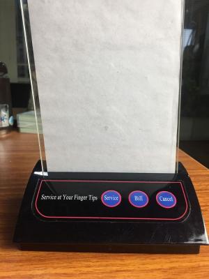 Китай Беспроводное оборудование ресторана с несколькими клавишами кнопка вызова стола с картой поддержка меню настраивать продается