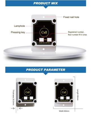 Китай Беспроводный дальний водонепроницаемый кнопка нажатия одного клавиша эксклюзивно для строительства продается