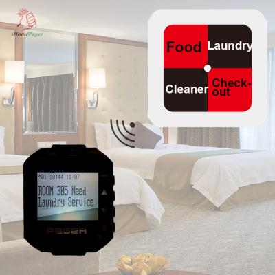 Chine Système d'appel sans fil étanche POCSAG émetteur pour hôtel 4 touches appuyez sur le bouton d'appel à vendre
