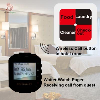 Chine Système d'appel sans fil étanche POCSAG émetteur pour hôtel 4 touches appuyez sur le bouton d'appel à vendre