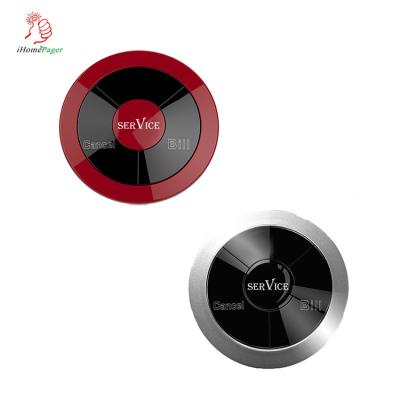 중국 433.92Mhz 핫 판매 방수 무선 레스토랑 웨이터 서비스 1-3 키 호출 버튼을 누르면 판매용